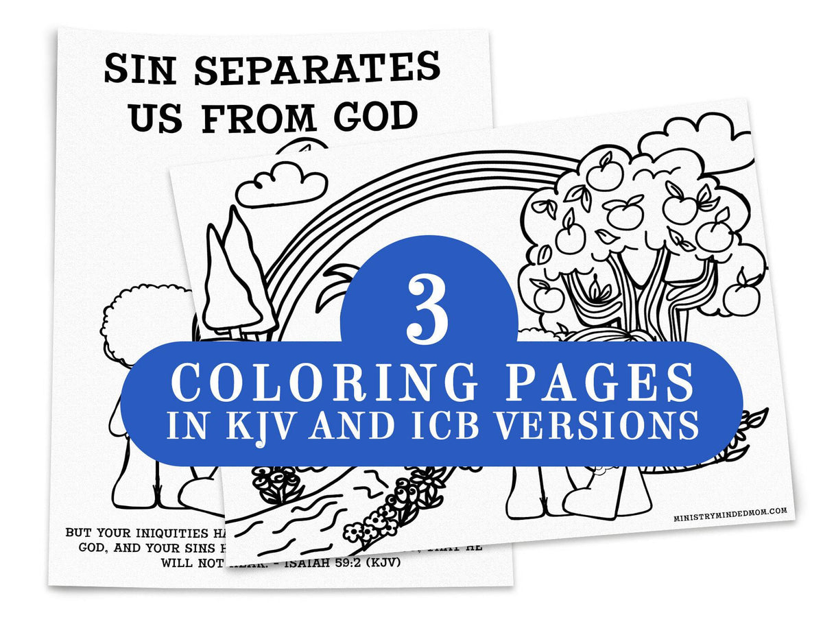 Sin Separates Us From God Object Lesson Pack {35 pages} – Ministry ...